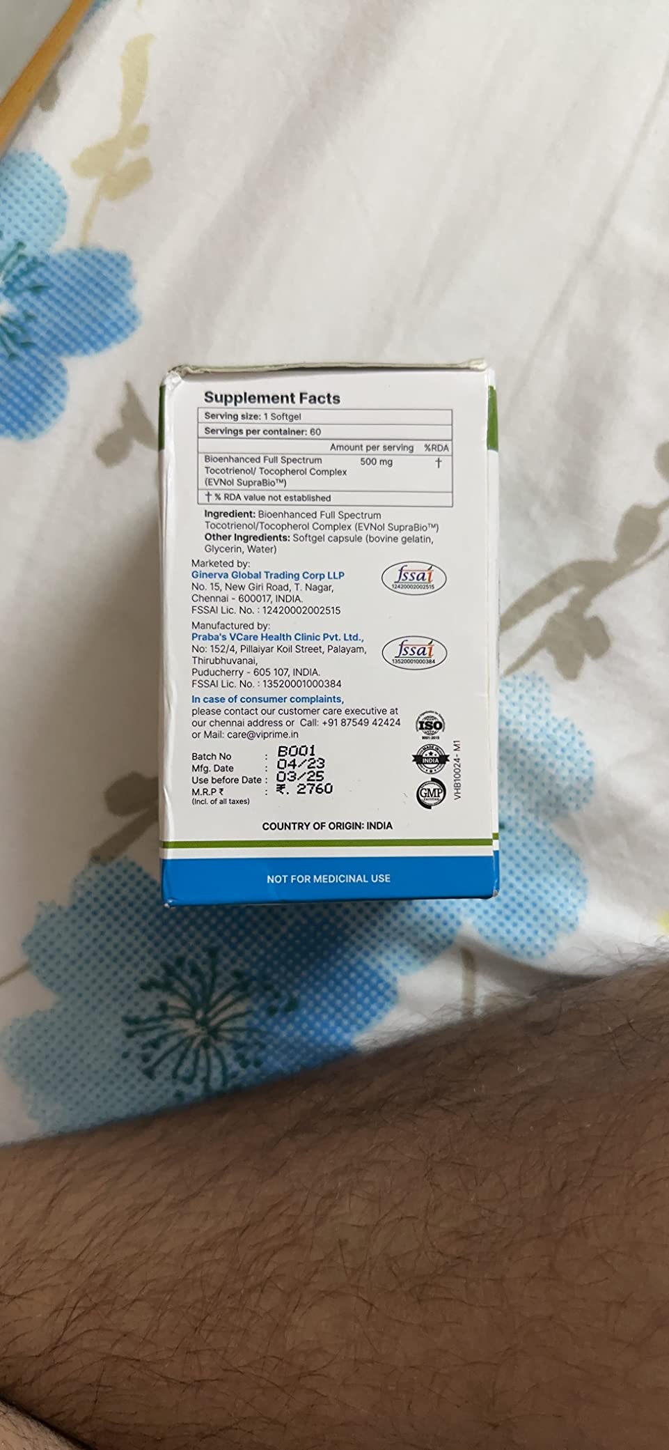 Buy Vi Prime Evening Primrose Oil Capsule,60 Soft Gel Capsules, Period ...