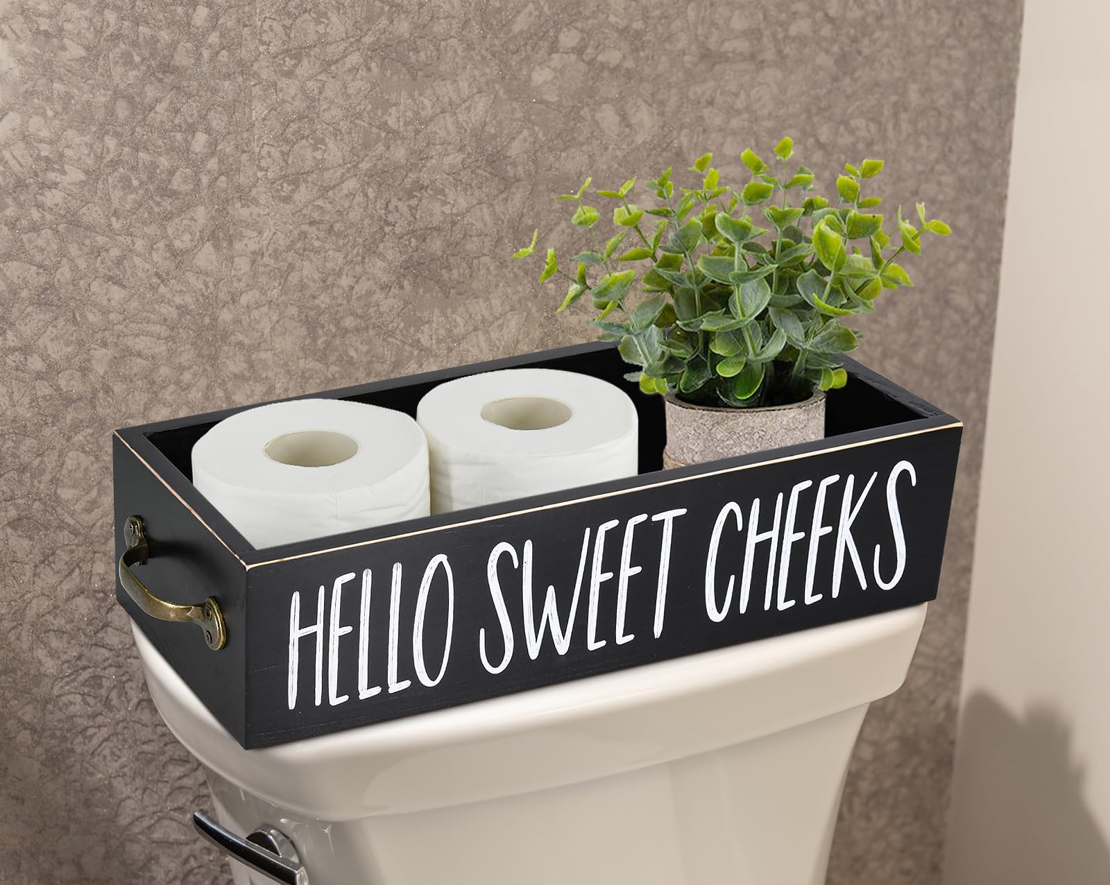 Snapklik.com : Bathroom Decor Box 2 Sides Funny Toilet Paper Holder ...