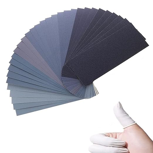 HL-YMXQ Ultra Fine Sand Paper 120 to 20000 Grit, 22 PCS Sandpaper ...