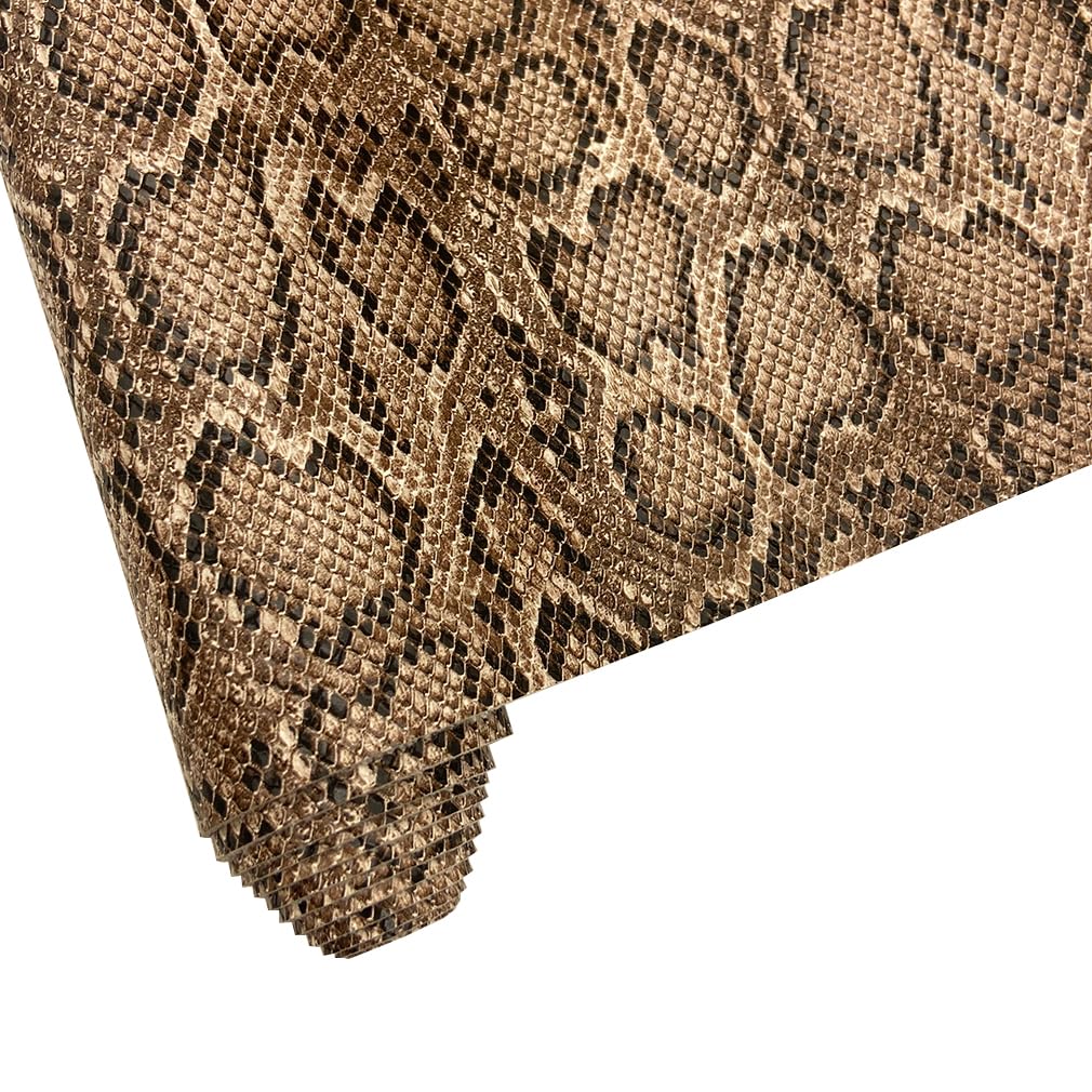 Amazon.com: 12"x54" Snake Patterned PU Faux Leather,Embossed Snake ...
