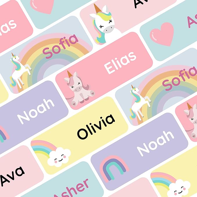 Amazon.com : TeddyLabels – Personalized Name Labels for Kids (60 ...