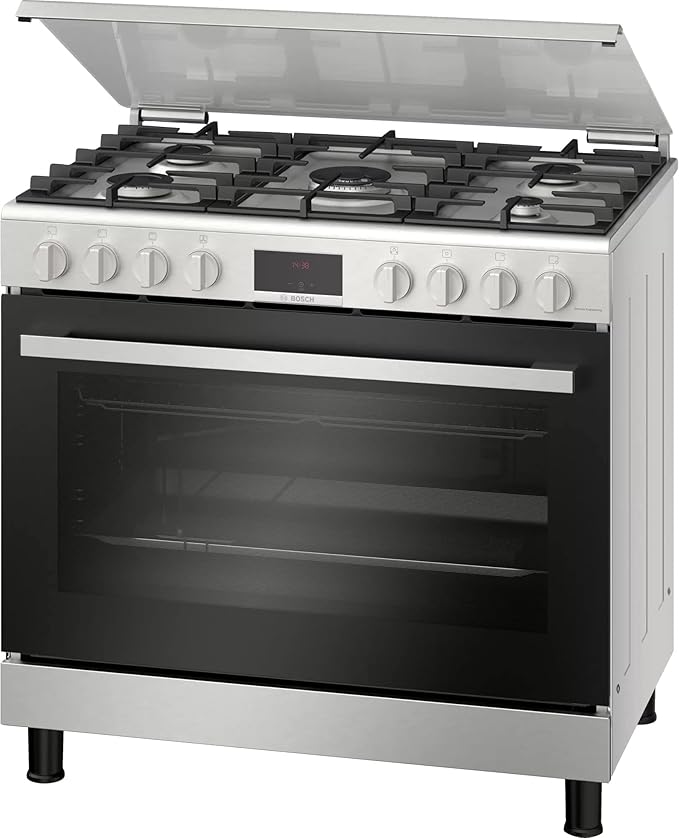 Bosch - Serie 6 - Stainless Steel Cooker - 90 * 60 Cm - 5 Burners with ...