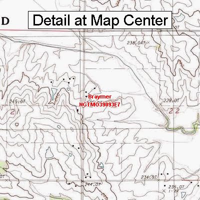 Amazon.com : USGS Topographic Quadrangle Map - Braymer, Missouri ...