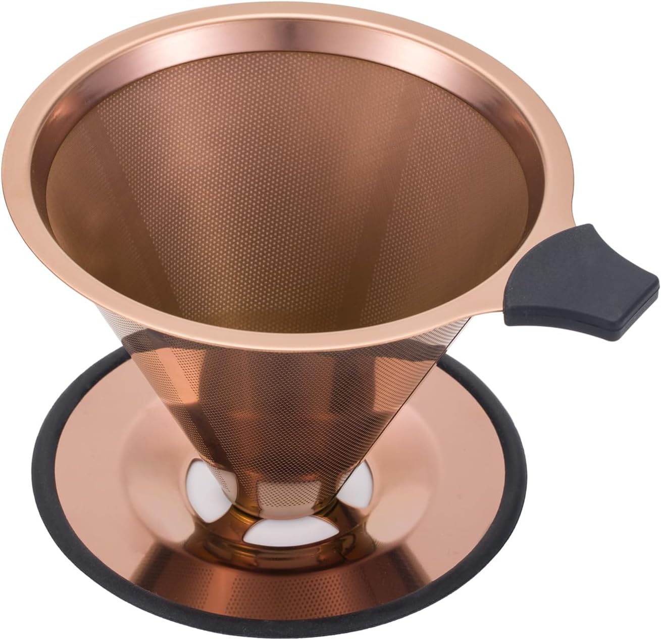Amazon.com: Stainless Steel Pour Over Coffee Cone Dripper with Cup ...