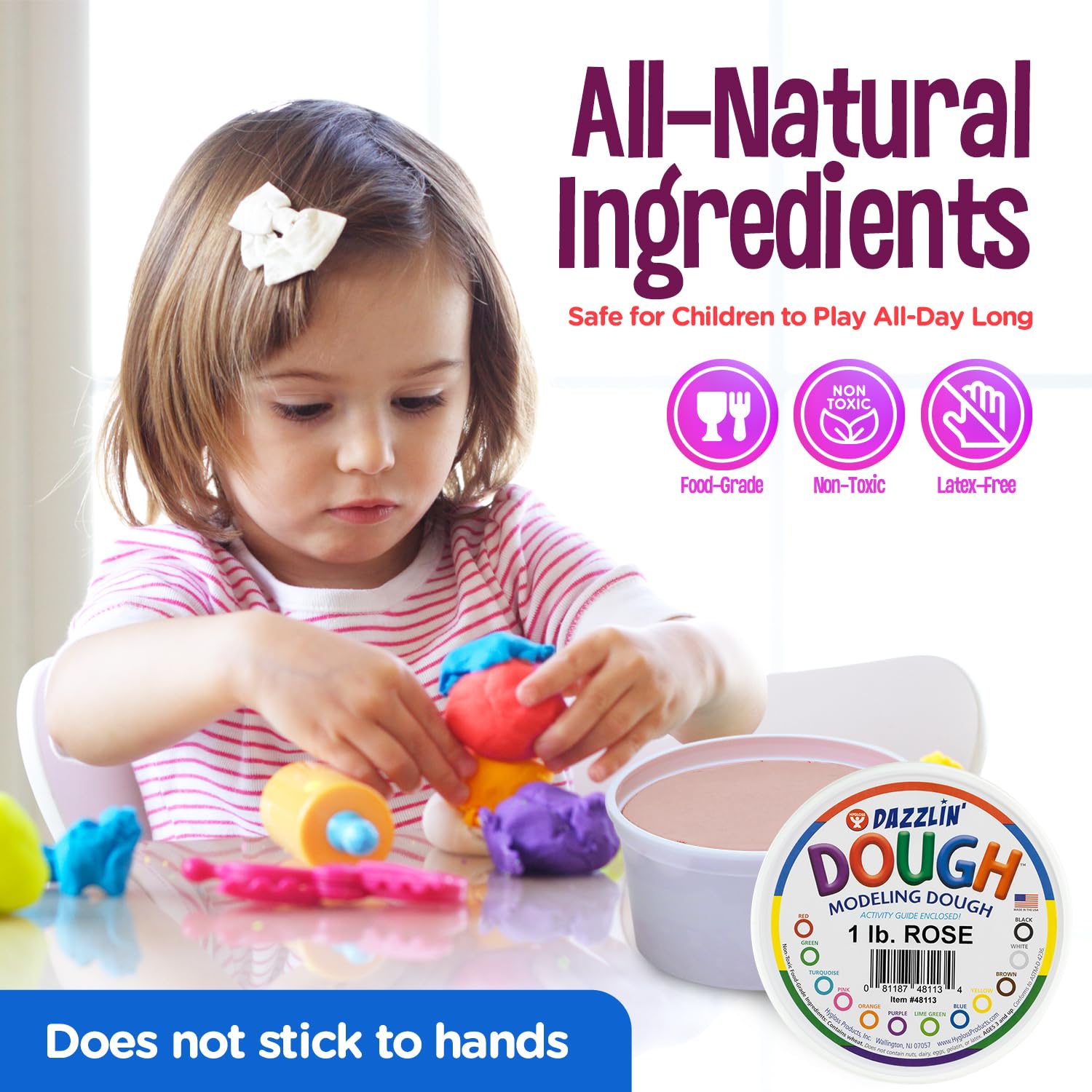 Snapklik.com : Play Modeling Dough - Rose Dough Unscented - Safe & Non ...