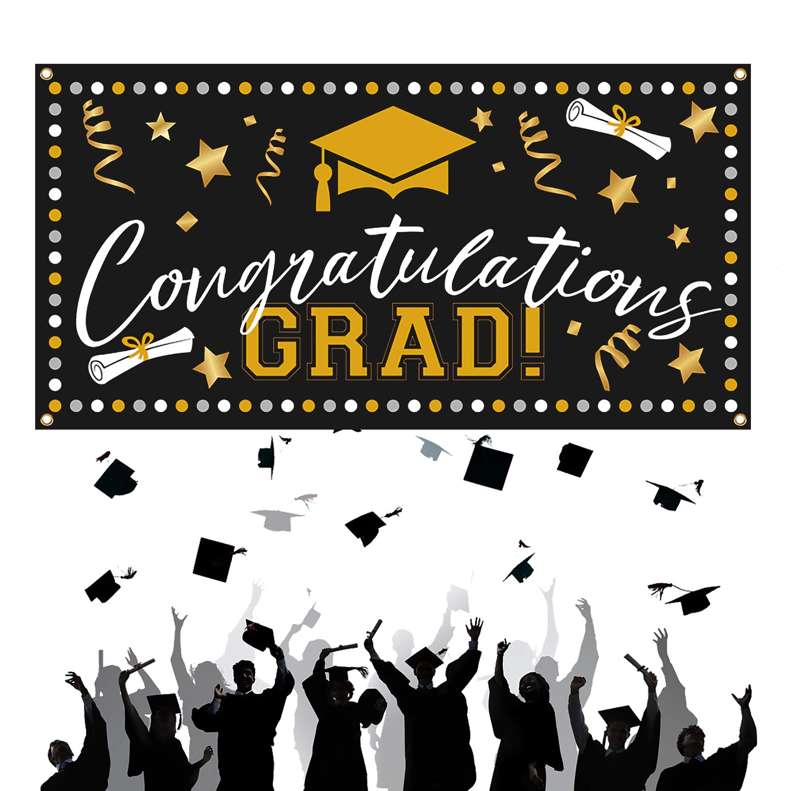 Chala Congratulations Grad Banner 2020 Graduation Party Backdrop Cloth ...