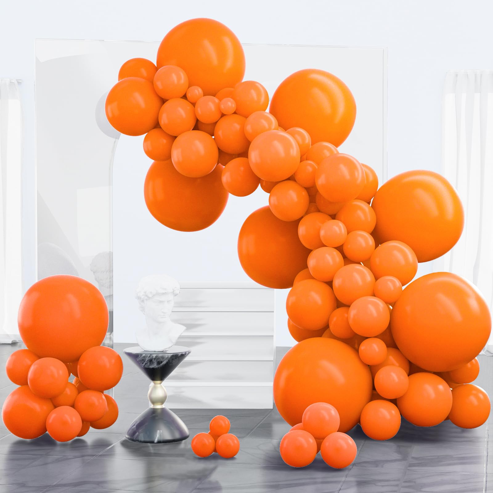 Amazon.com: PartyWoo Orange Balloons 100 pcs Orange Balloon Different ...