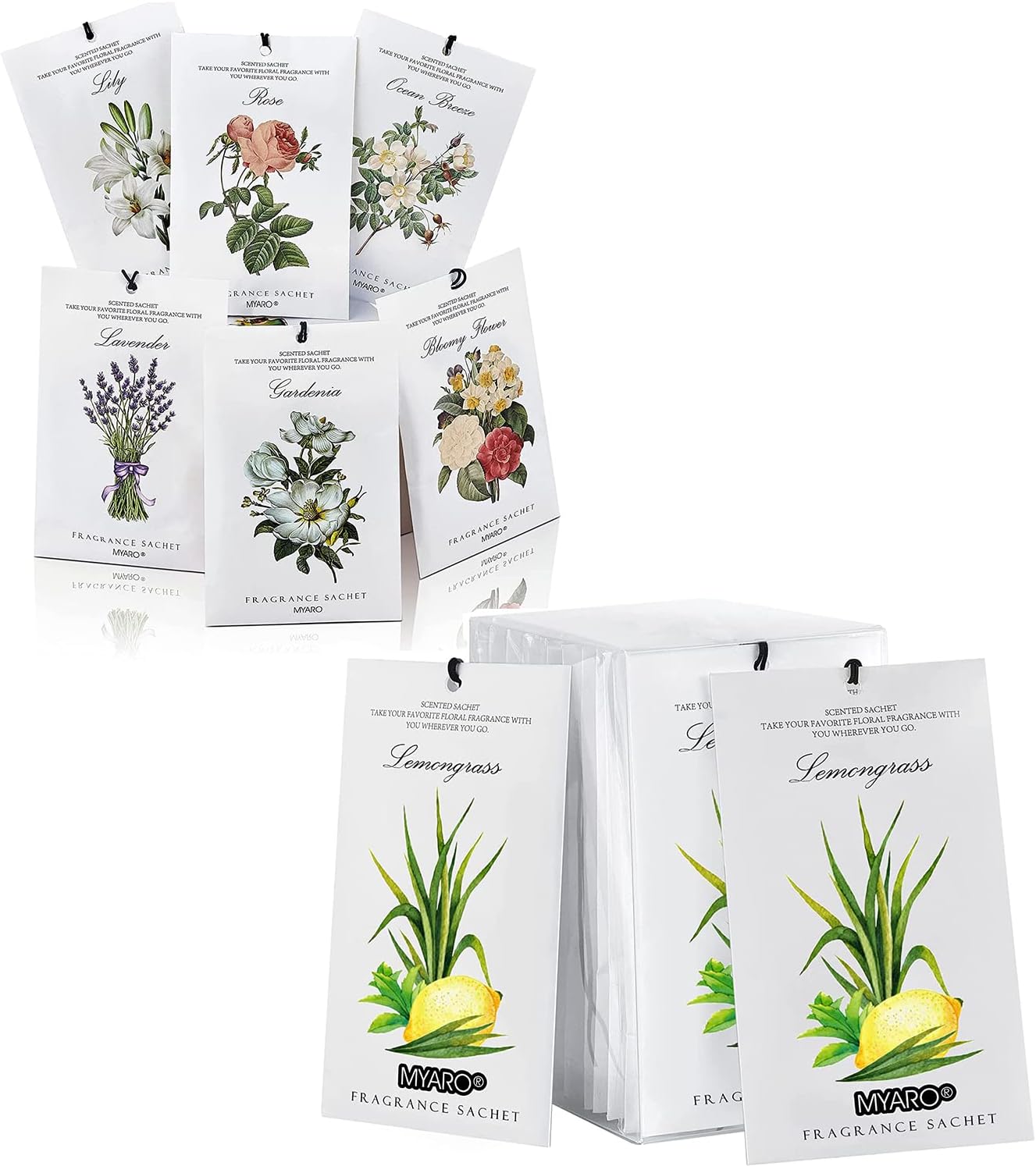 Amazon.com: MYARO Scented Sachets Air Freshener for Drawer and Closet ...