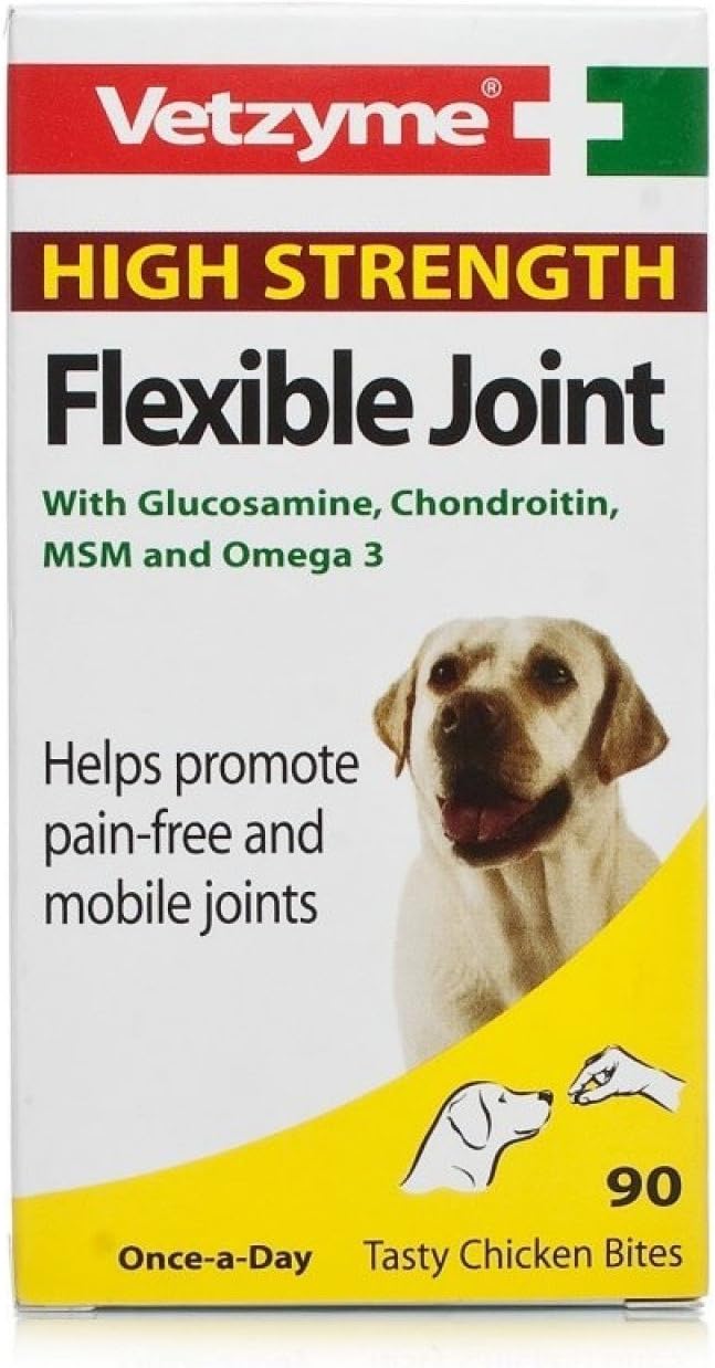 Vetzyme High Strength Flexible Joint, 90 Tablets : Amazon.co.uk: Pet ...