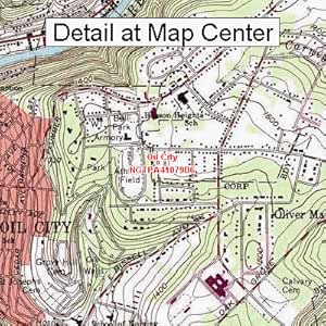 Amazon.com : USGS Topographic Quadrangle Map - Oil City, Pennsylvania ...