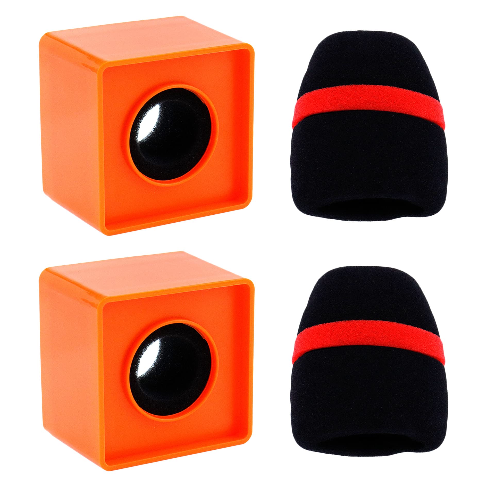 Snapklik.com : Oedema Orange Microphone Stands Plastic Mic Flag Stands ...