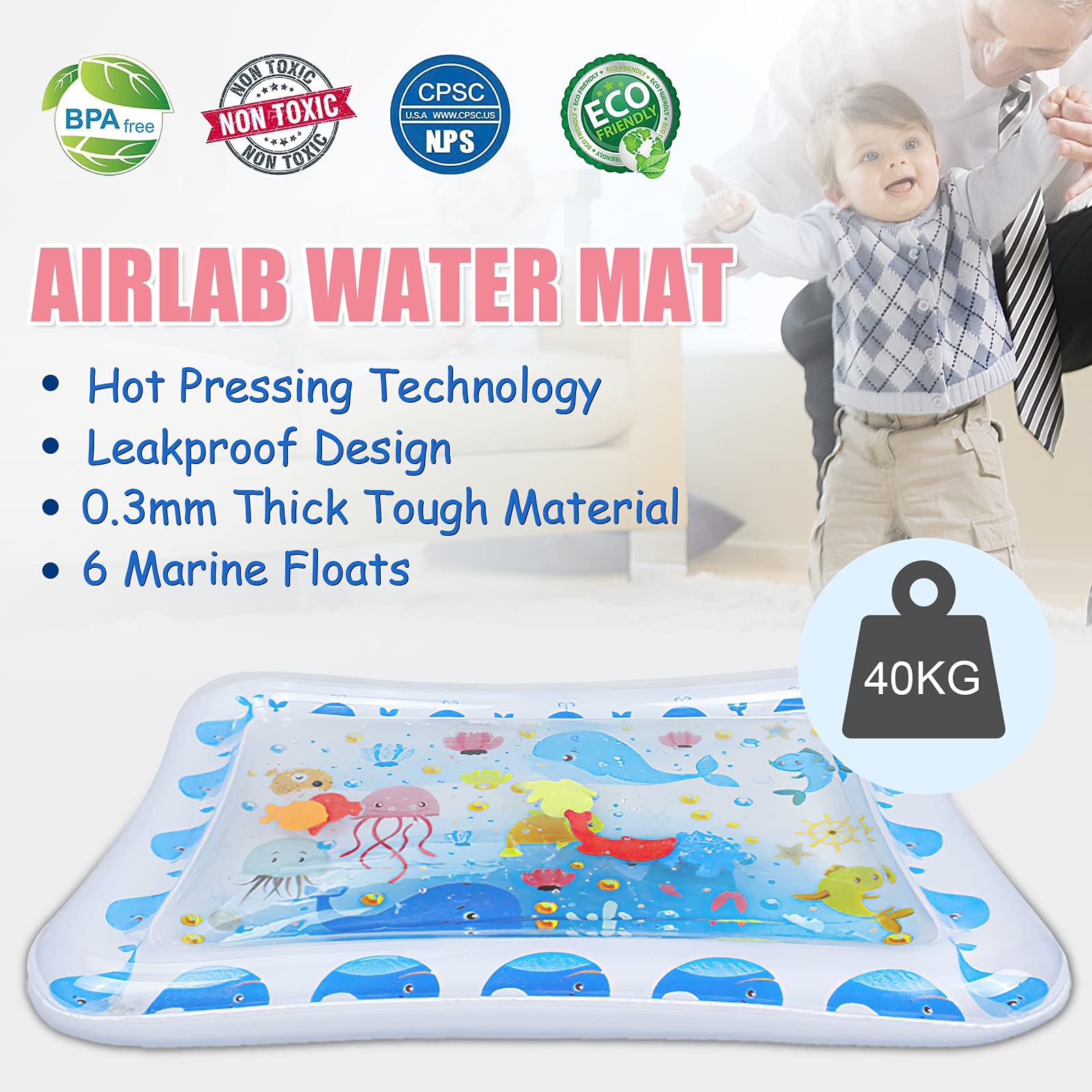 Airlab Tummy Time Baby Water...B088R92ZRV | Encarguelo.com
