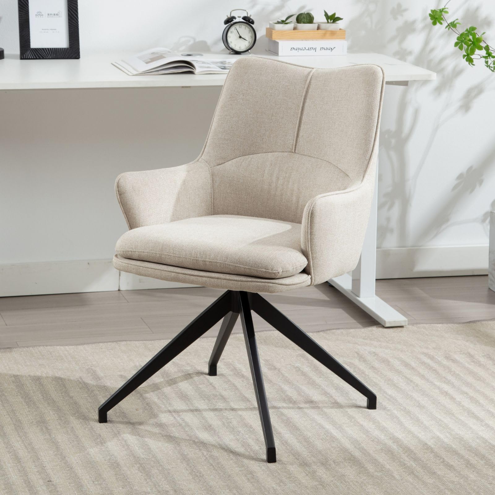 Wahson Modern Home Office Chair Swivel Desk Chair with Metal Legs ...