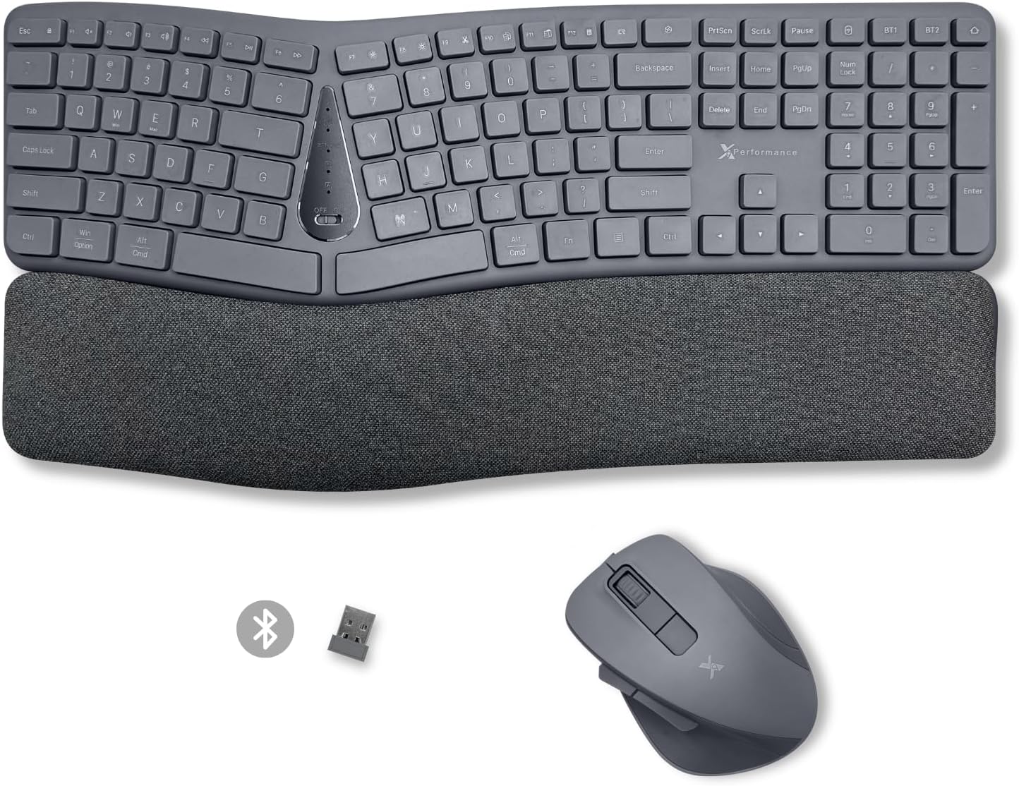 Amazon.com: X9 Split Ergonomic Keyboard Mouse Wireless Combo - Type ...