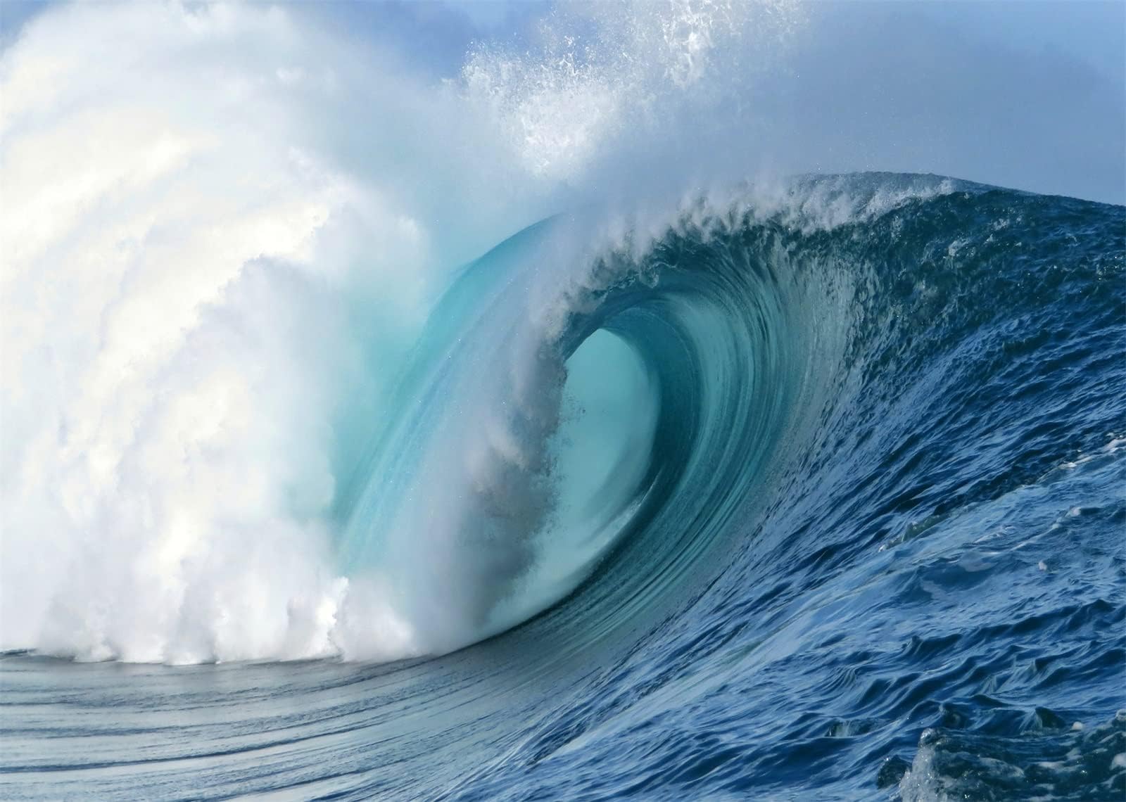 Amazon.com : BELECO 5x3ft Fabric Big Ocean Waves Photography Backdrop ...