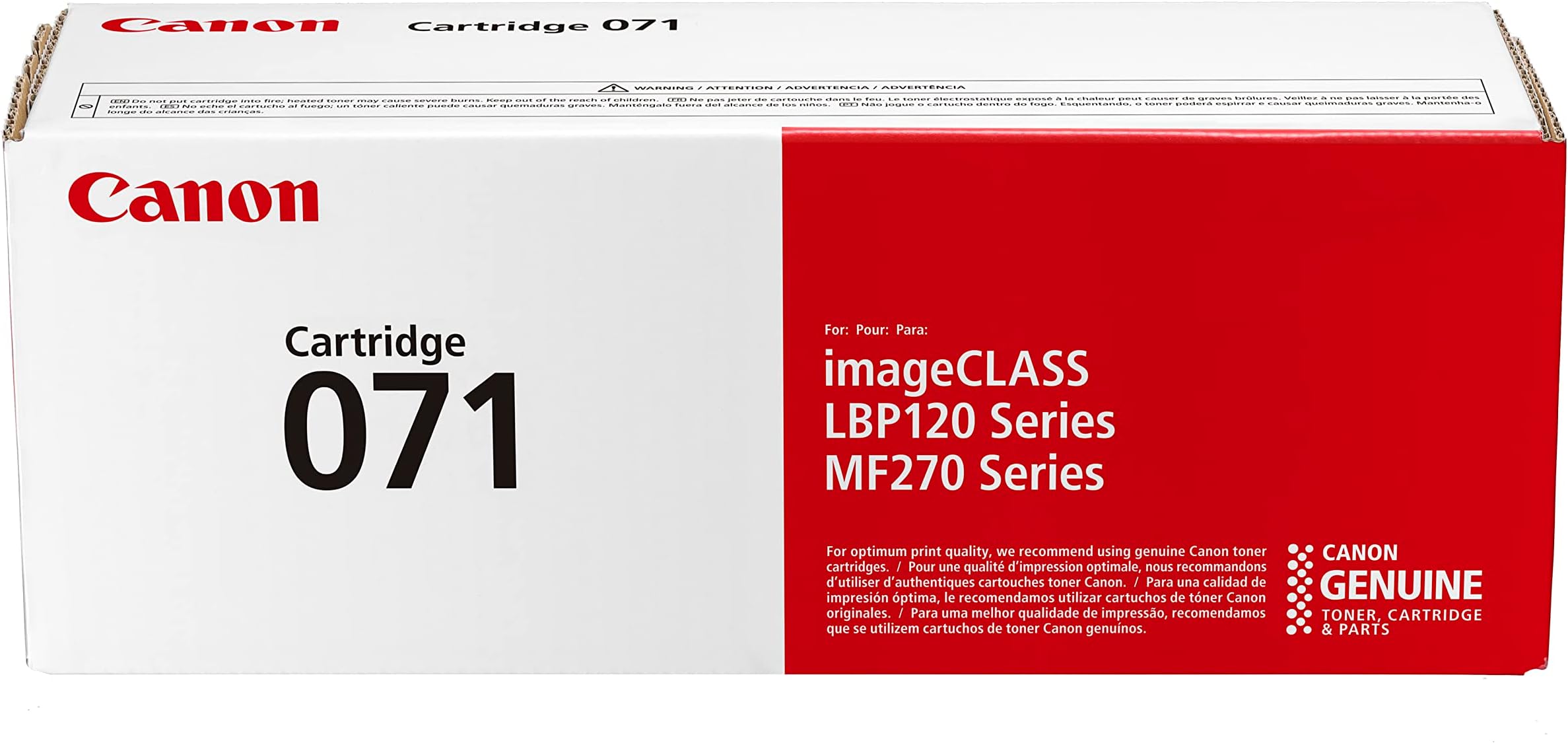 Amazon.com: Canon 071 High Capacity Toner Cartridge, Compatible to ...