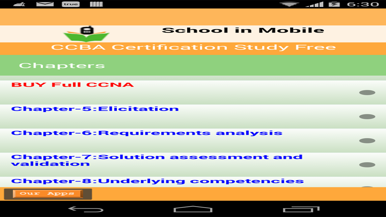 CCBA Certification Study - App on the Amazon Appstore