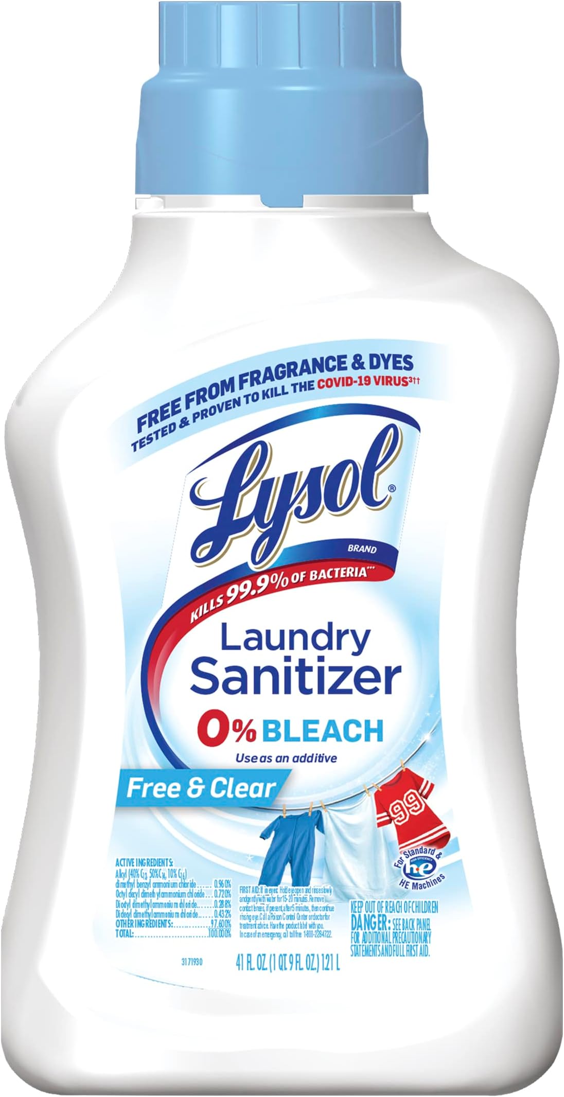 Amazon.com: Lysol Laundry Sanitizer Additive, Sanitizing Liquid for ...