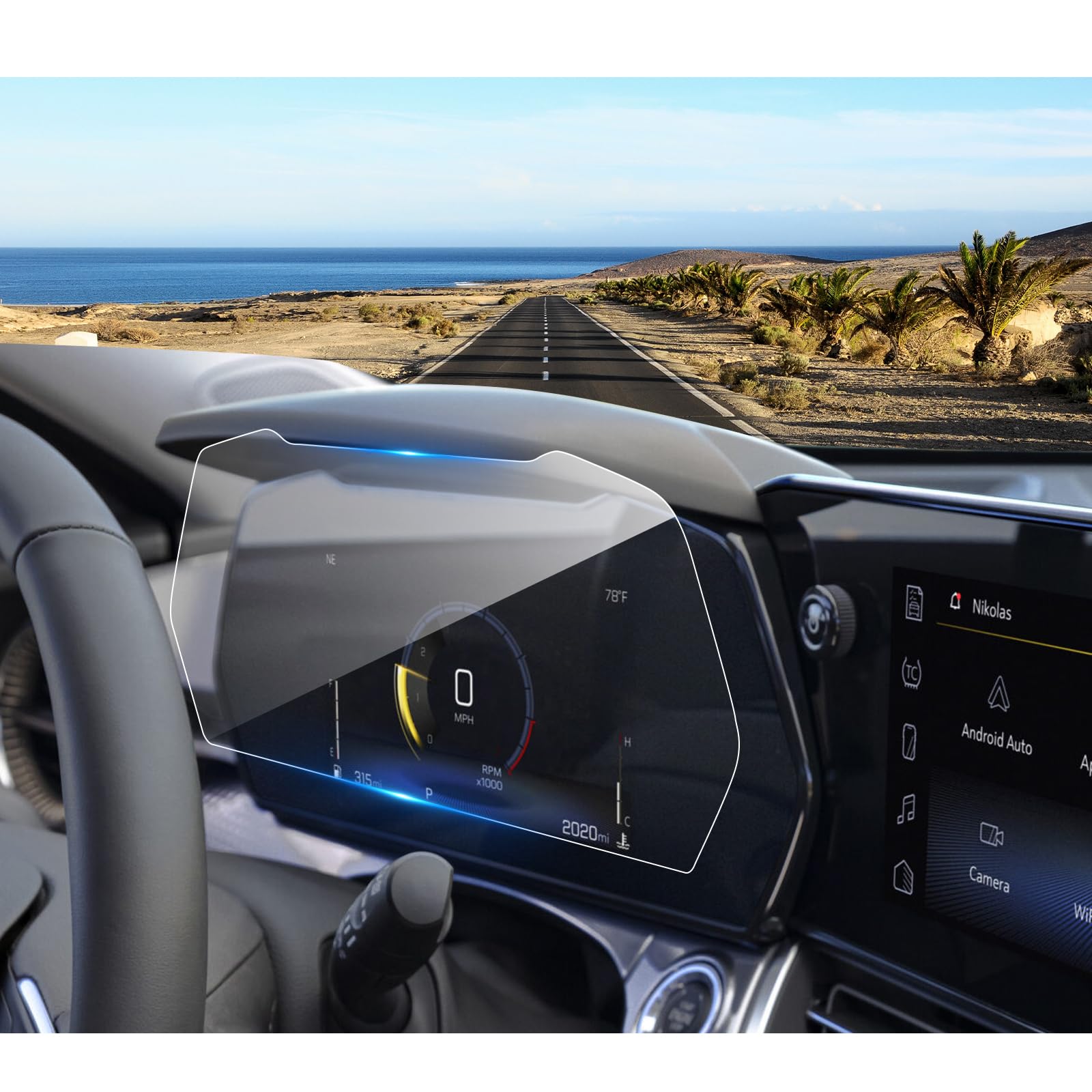 Amazon.com: Coleya 2024 2025 Chevy Trax Dashboard Screen Protector for ...