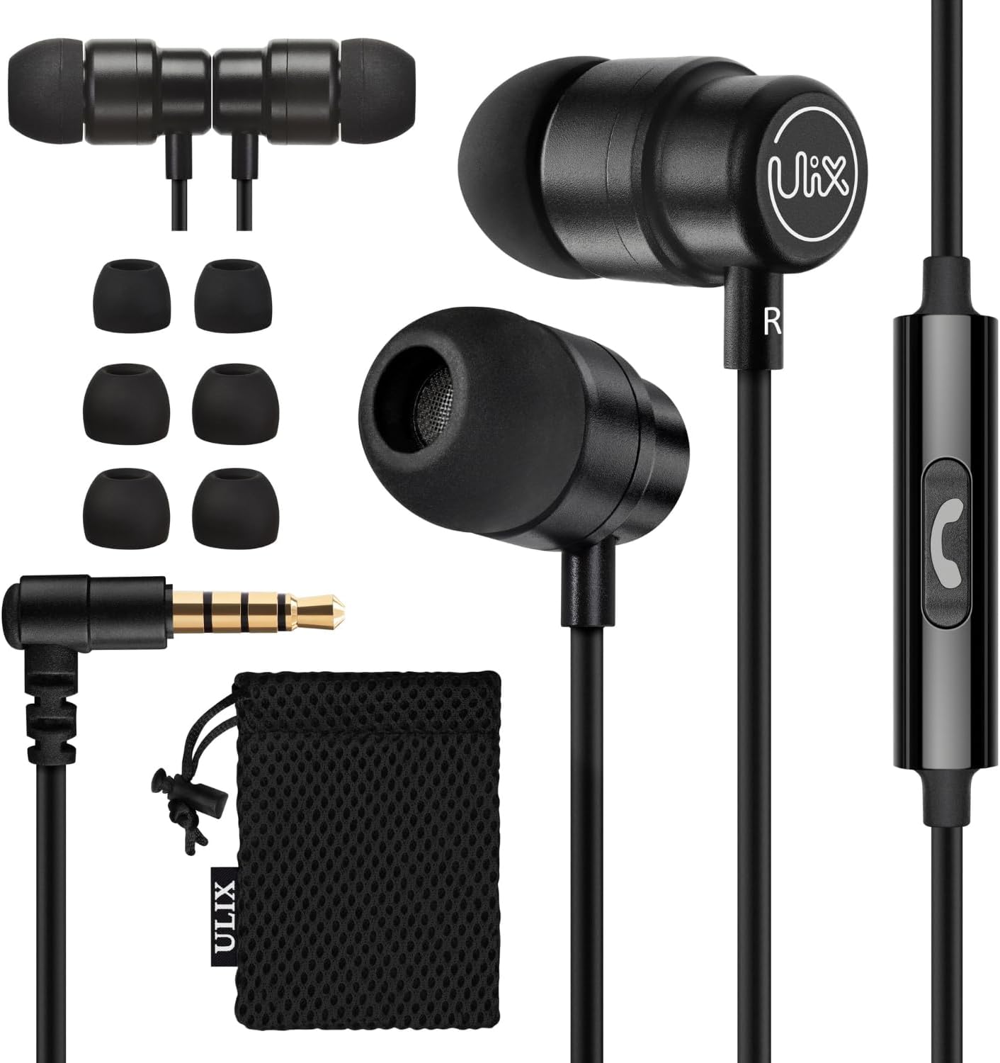 LUDOS OMNITONE Wired Earbuds in-Ear Headphones, Earphones with ...