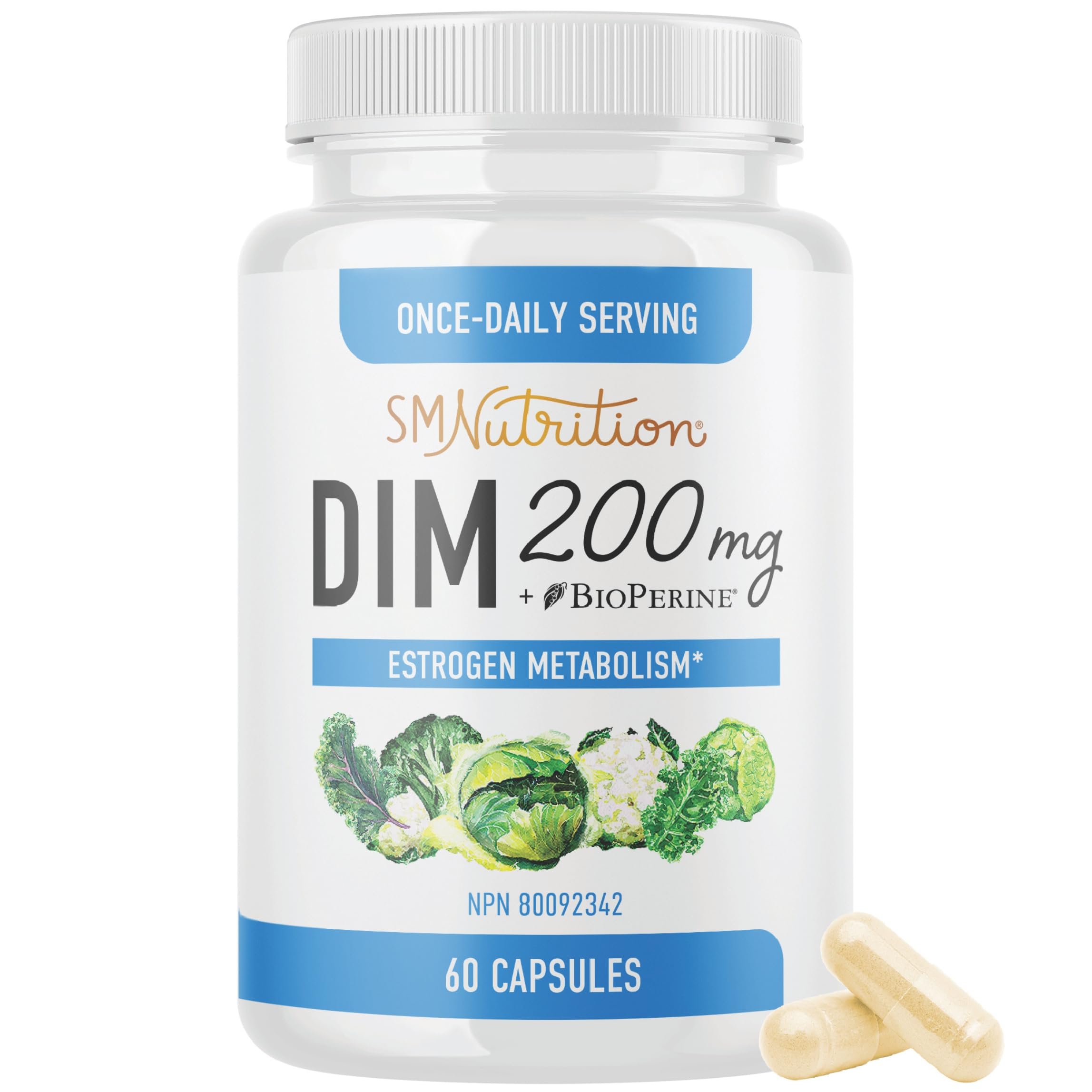 DIM Supplement 200 mg | Estrogen Balance for Women & Men | Hormonal ...