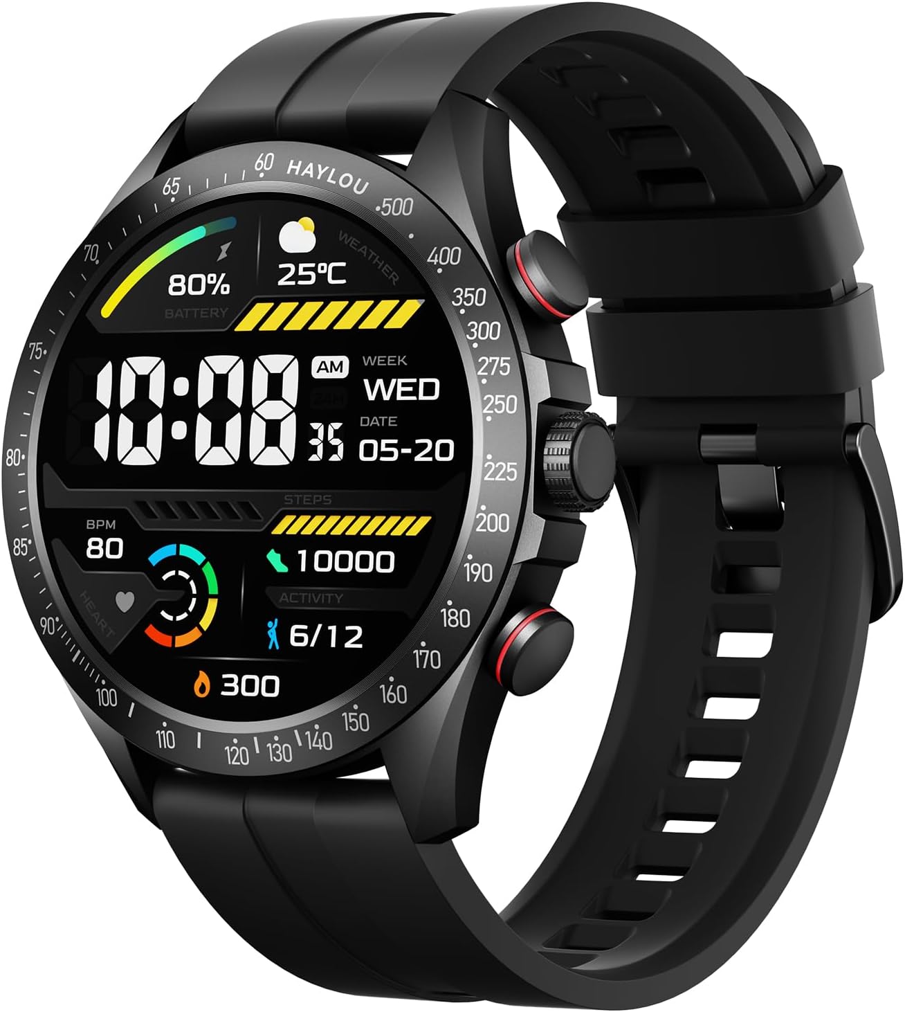 HAYLOU Solar Pro Smartwatch para Hombre,Pantalla AMOLED de 1,43 ...