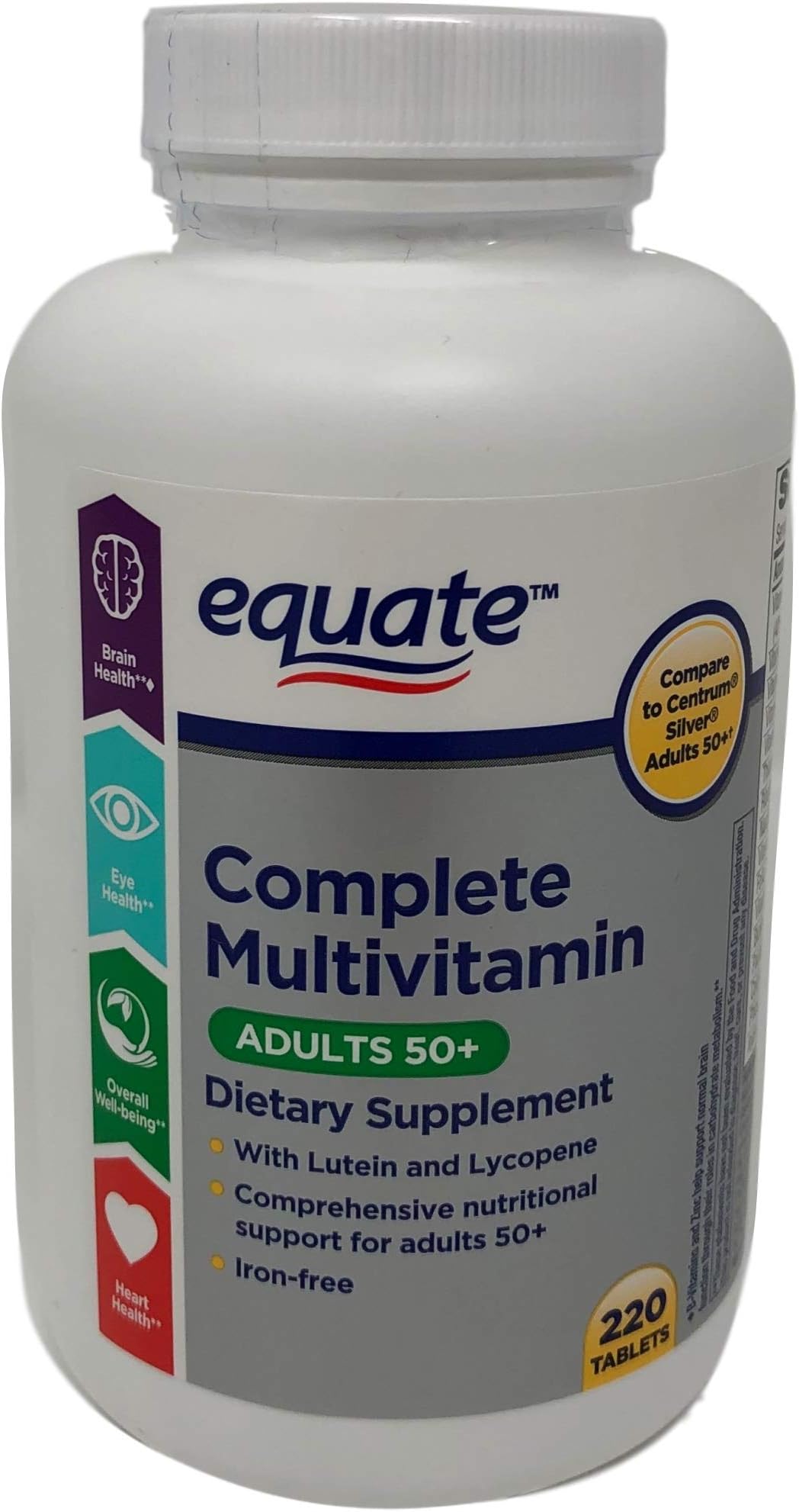 Amazon.com: Equate Mature Complete Multivitamin with Lycopene Tablets ...