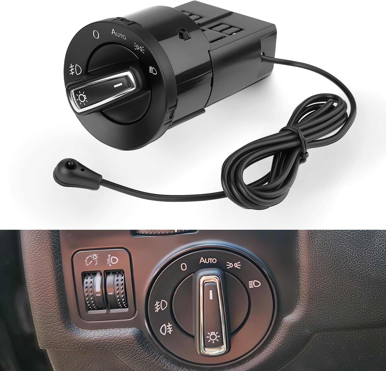 GEARZAAR Headlight Switch with Light Sensor Module for VW Golf 4 Bora ...