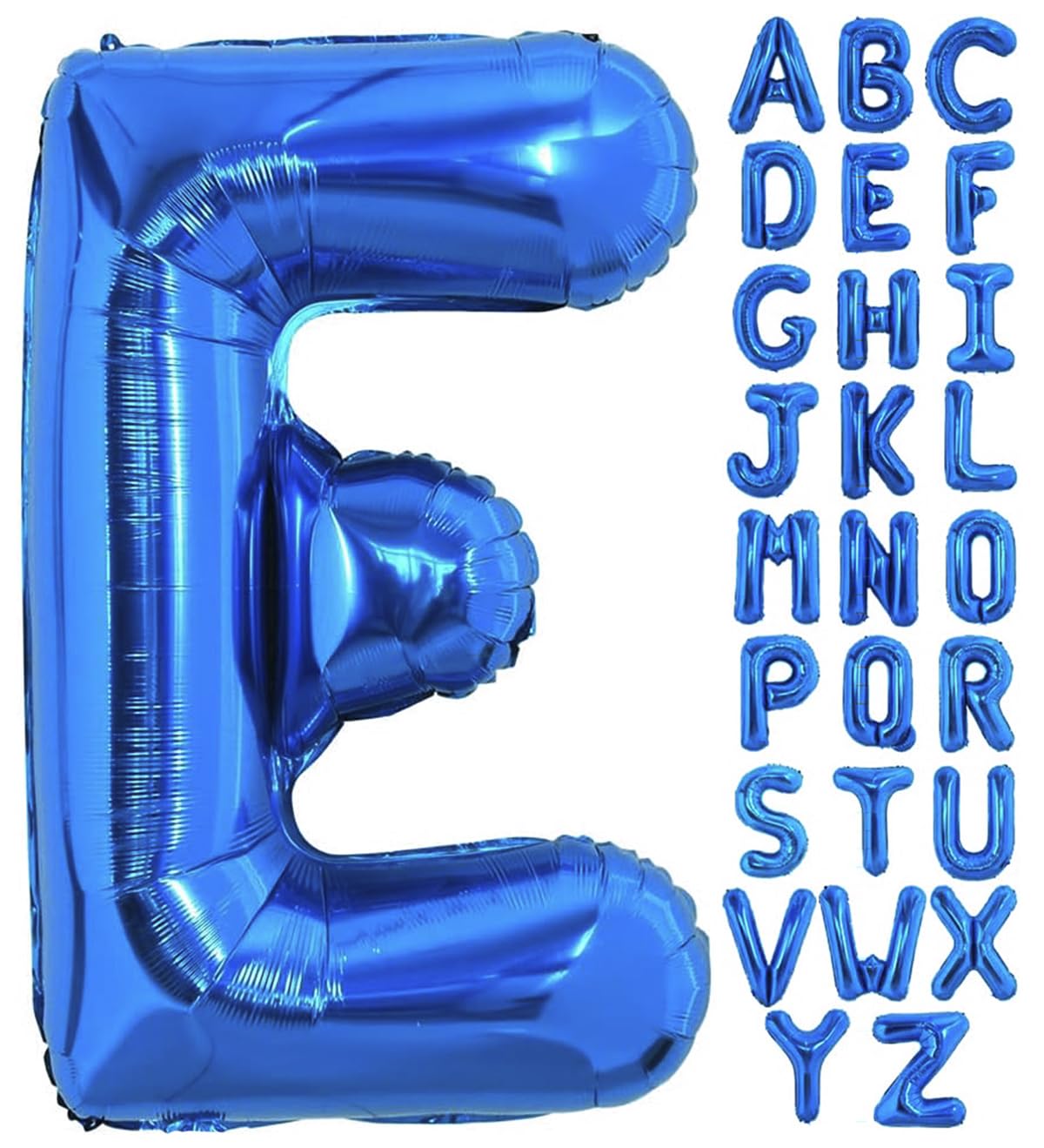 Amazon.com: 40 Inch Blue Letter E Balloons Alphabet E Letter Balloons ...