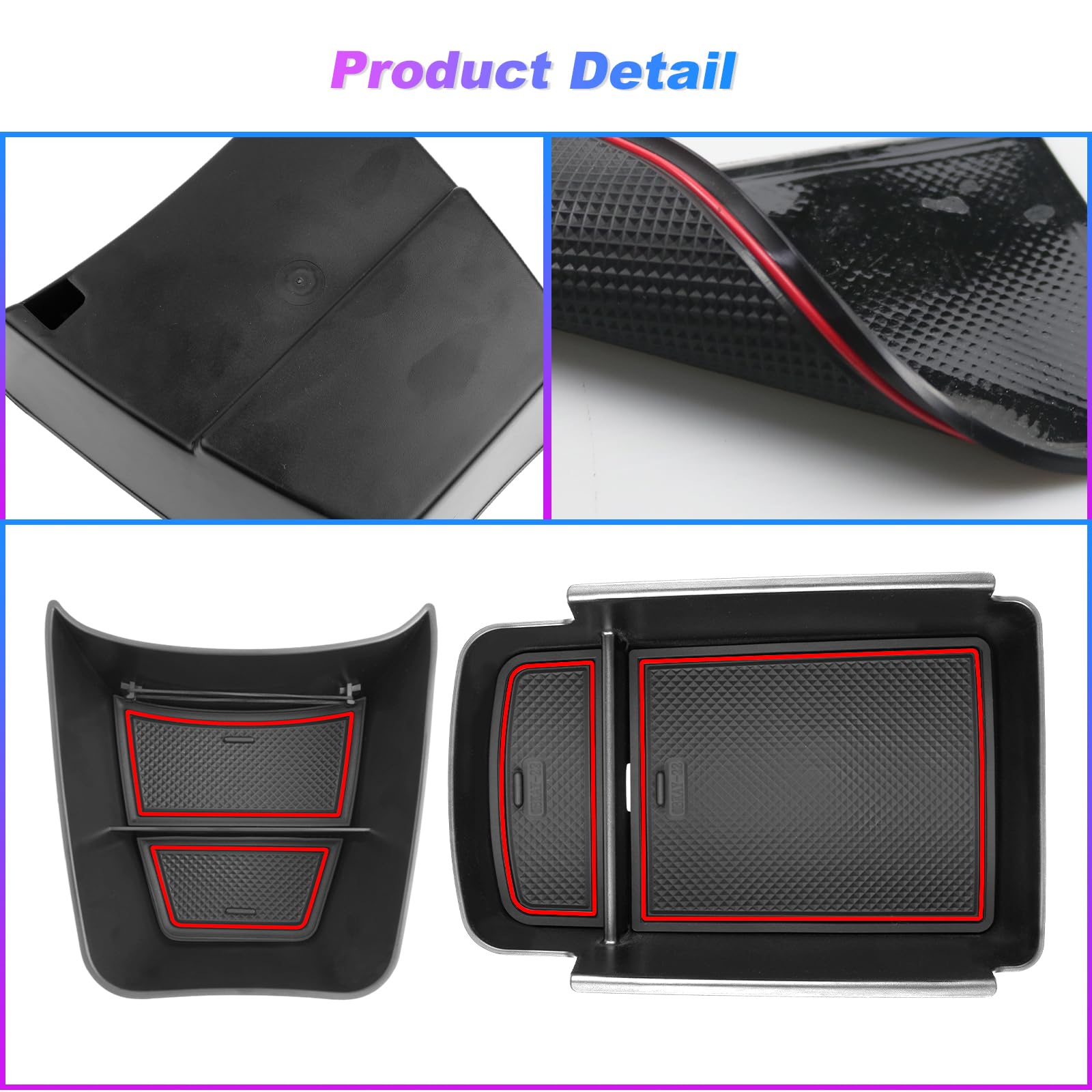 Snapklik.com : SXCY 2PCS For 2024 2025 Chevy Trax Center Console ...