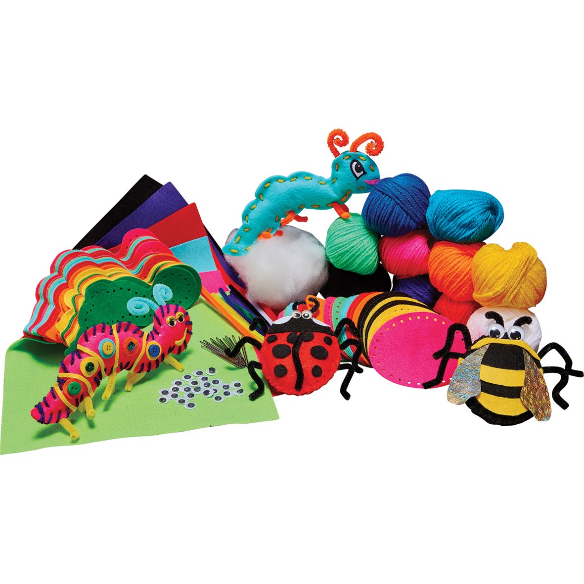 Springboard Felt Bugs Sewing Kits for Children - Make Your Own 3D Felt ...