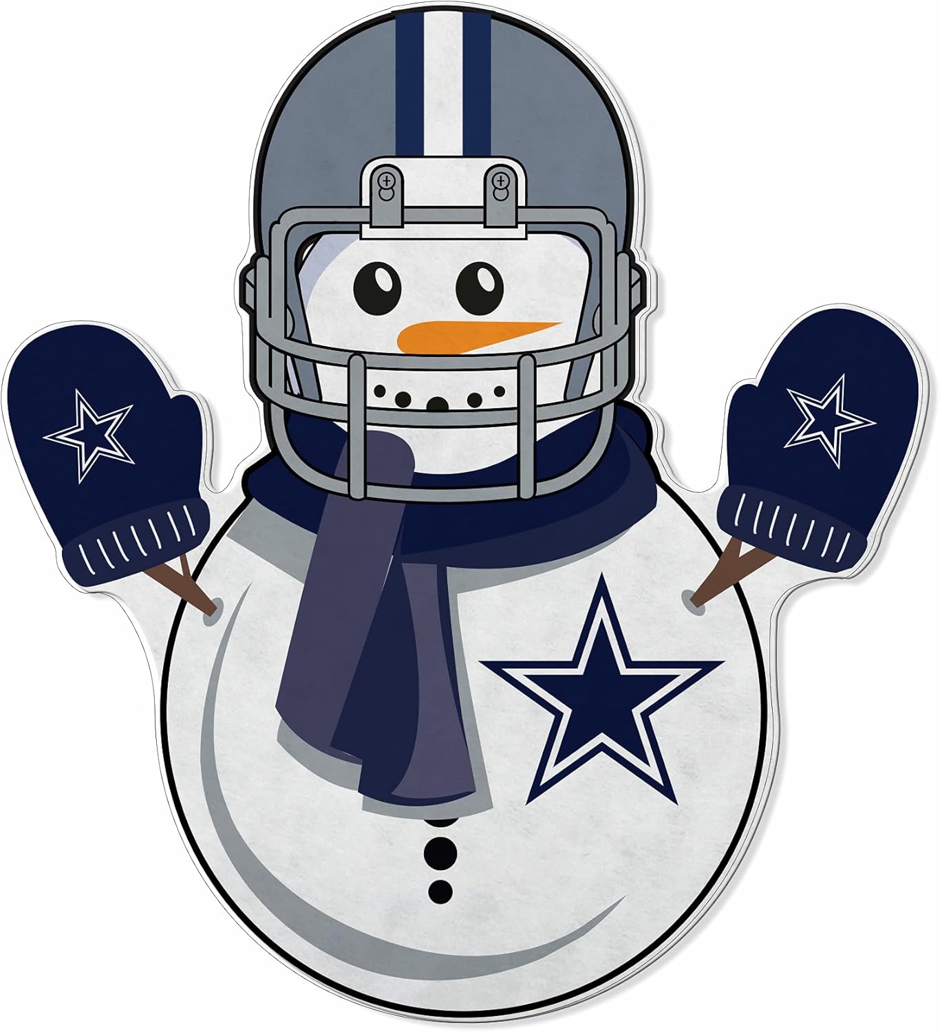 Rico Industries NFL Football Snowman Shape Cut Pennant - Home and ...