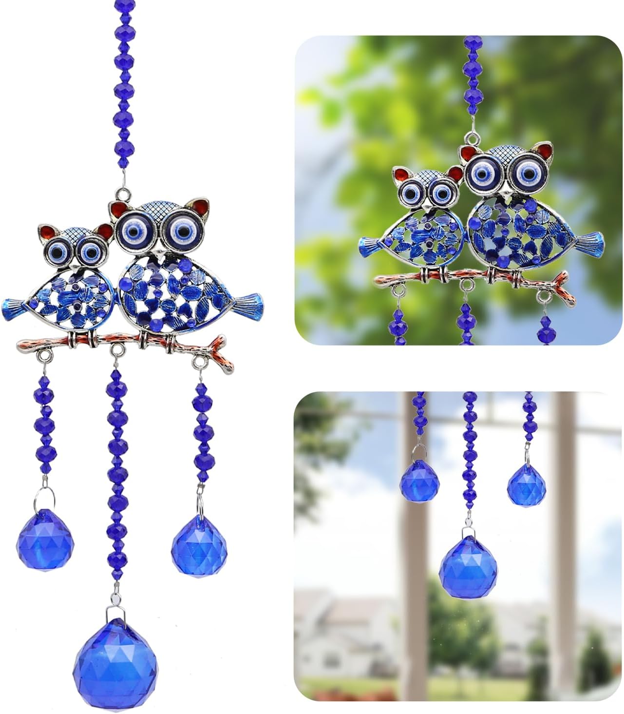 Amazon.com: 3Pcs Crystal Sun Catchers, Premium Crystal Suncatcher for ...