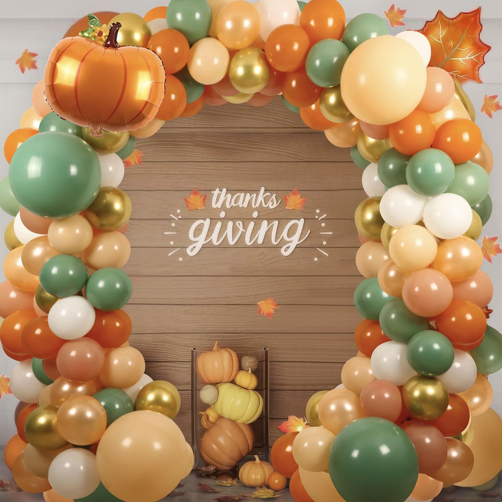 Amazon.com: Fall Balloon Arch Garland Kit, 18" 10" 5" Retro Green Burnt ...