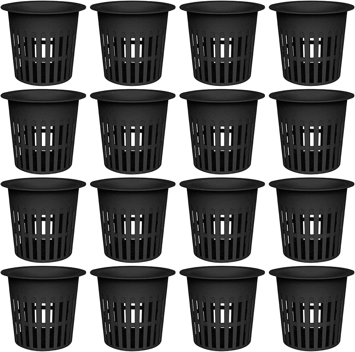 Tim Tim Agro 20 Pcs 4 Inch Plastic Net Cups Pots Plant Containers for ...