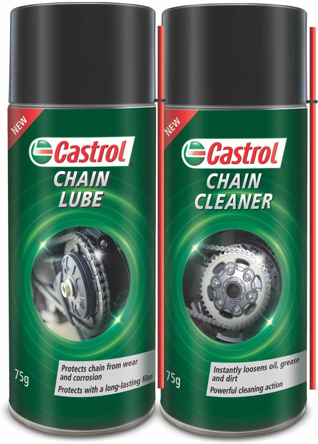 Castrol Chain Lube For Bikes (106Ml) | Protects Chain From Wear And ...