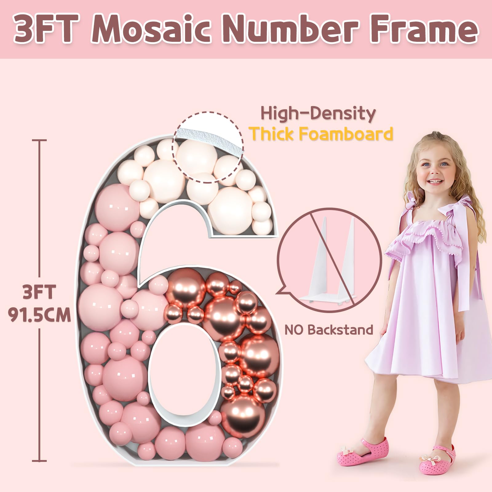 Snapklik.com : Imprsv 3FT Mosaic Numbers For Balloons, Marquee Number ...