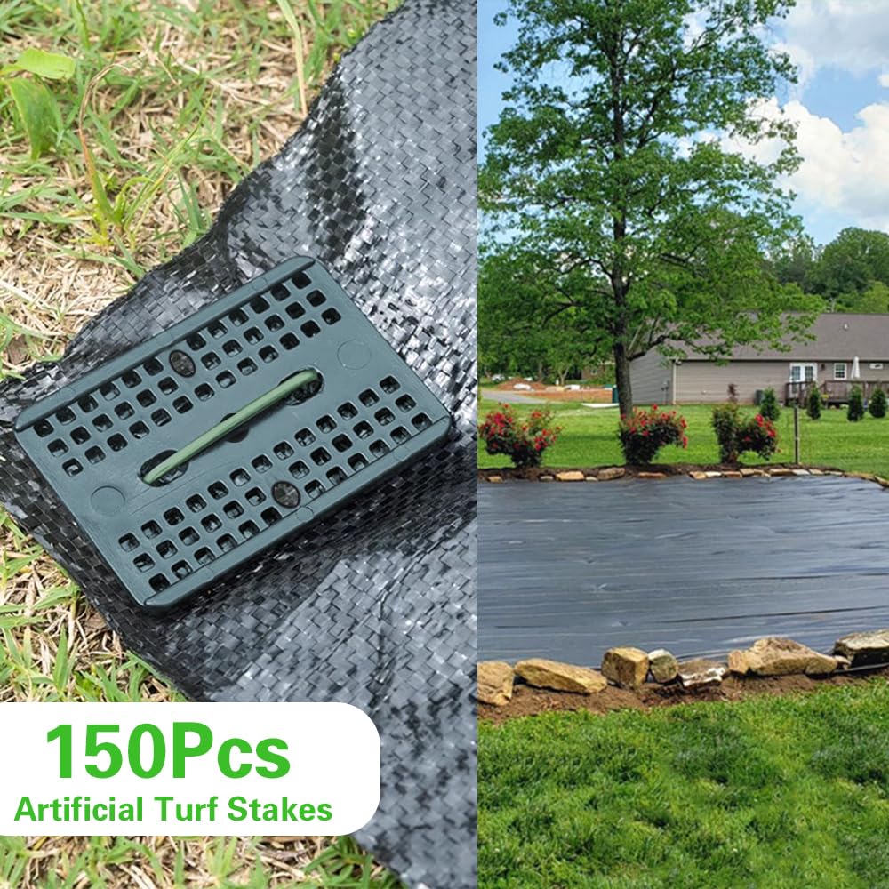 Snapklik.com : Bakulyor 150pcs Green Artificial Turf Stakes Staples ...