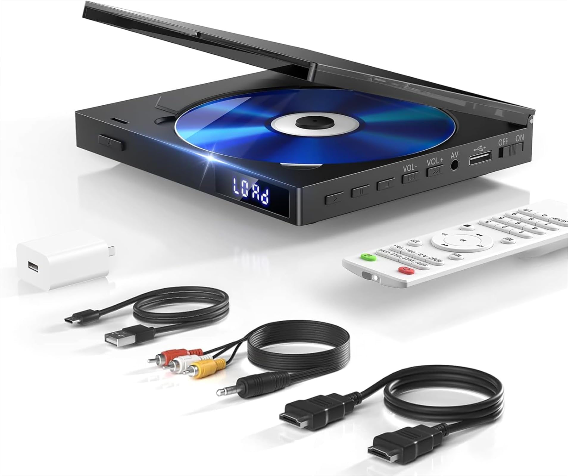 Lecteur DVD pour TV (Argent), Lecteur DVD HDMI avec Prise Microphone ...