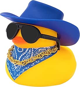 Amazon.com: wonuu Car Dashboard West Cowboy Hat Rubber Ducks ...