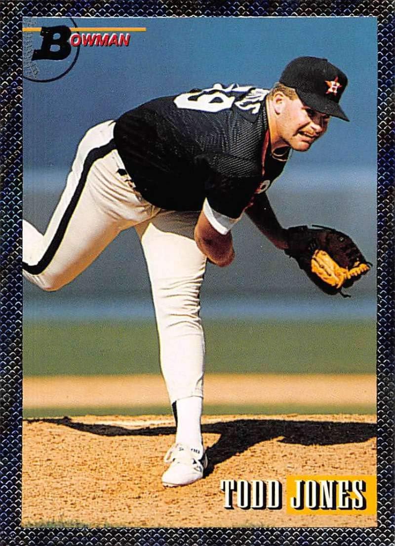 Amazon.com: 1993 Bowman Baseball #352 Todd Jones FOIL Houston Astros ...
