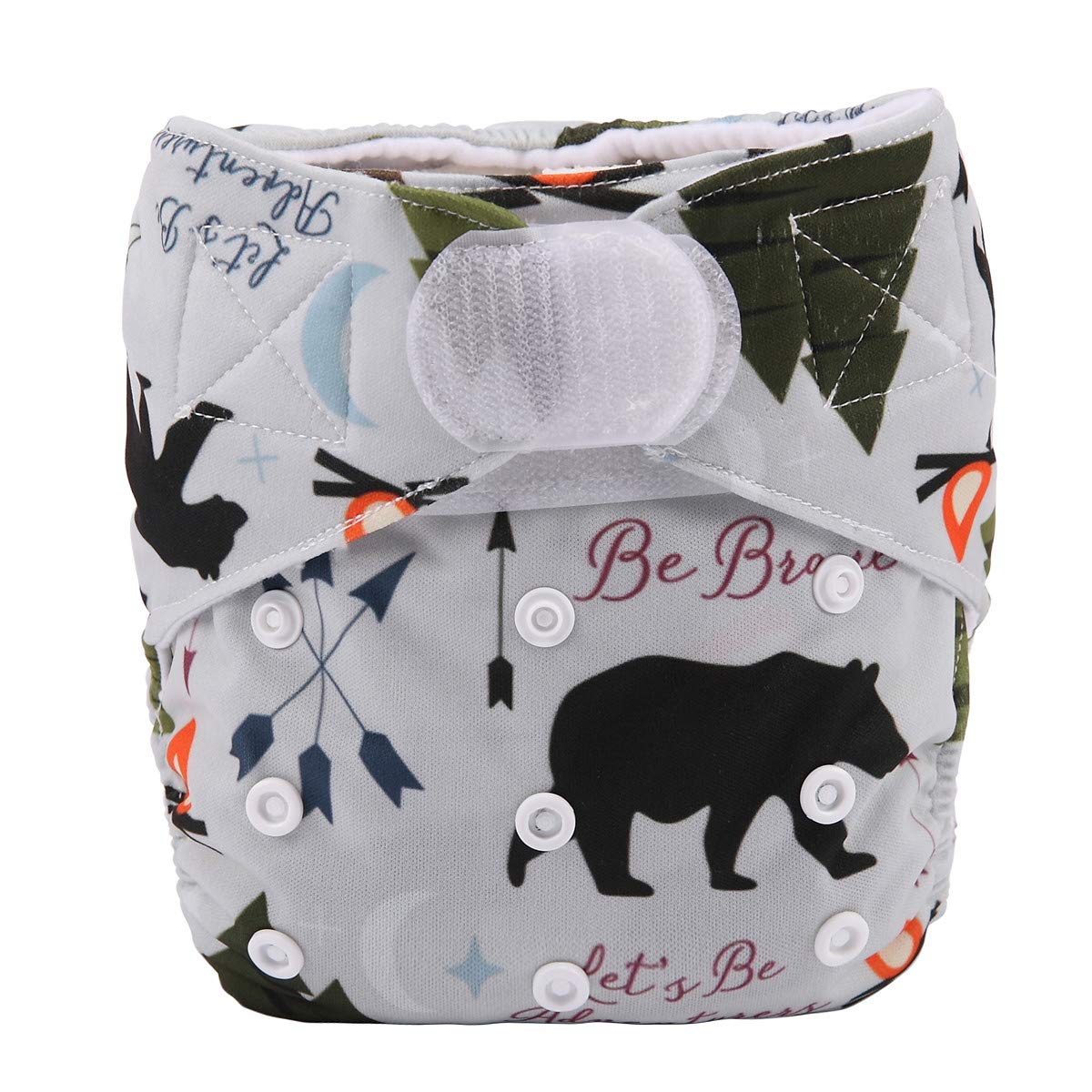 Amazon.com : Baby Pocket Cloth Diaper Nappy Hook and Loop for Boys (Be ...