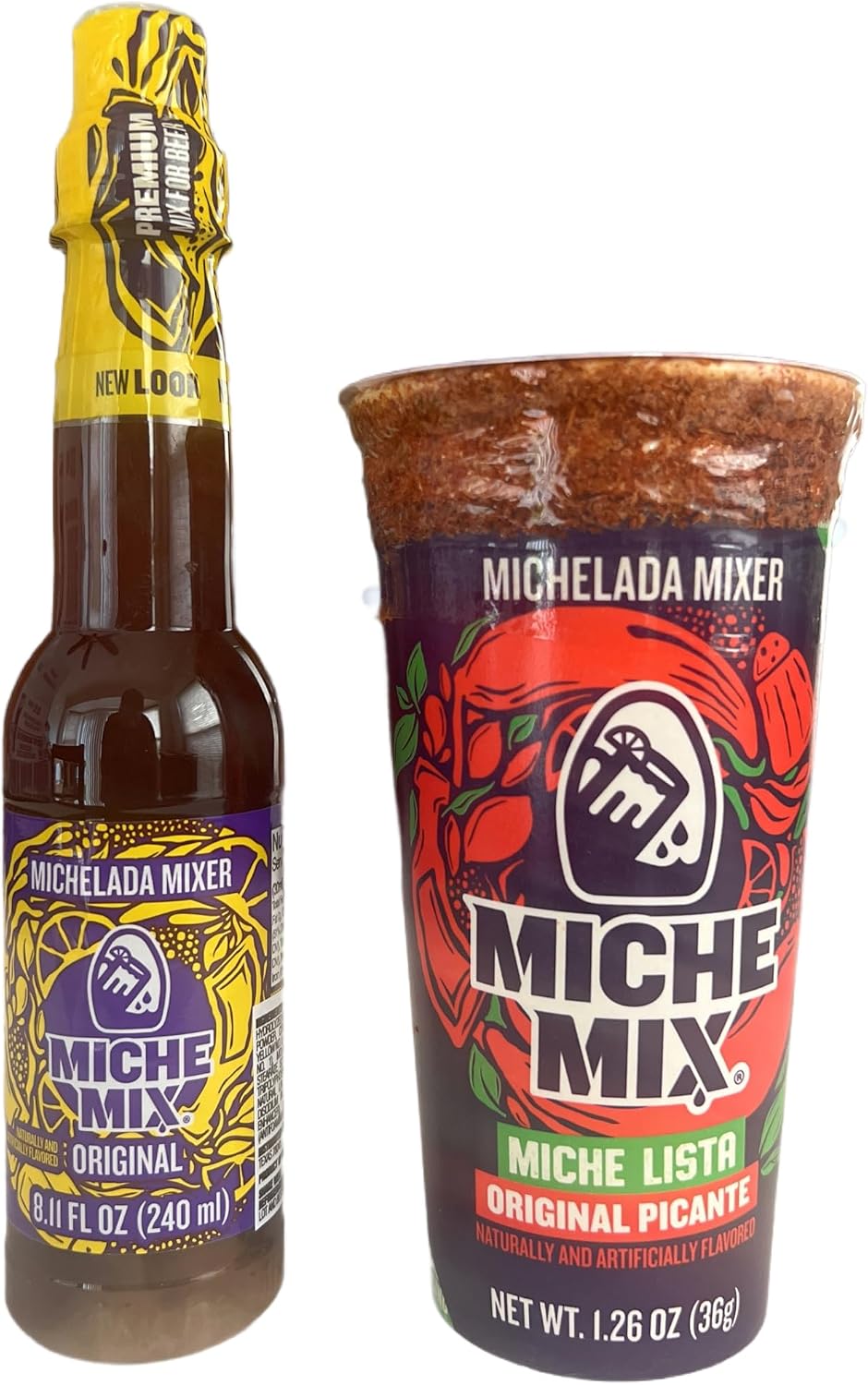 Amazon.com: Miche's-Mix Original Michelada Mixer Gift Set, 8 fl oz ...