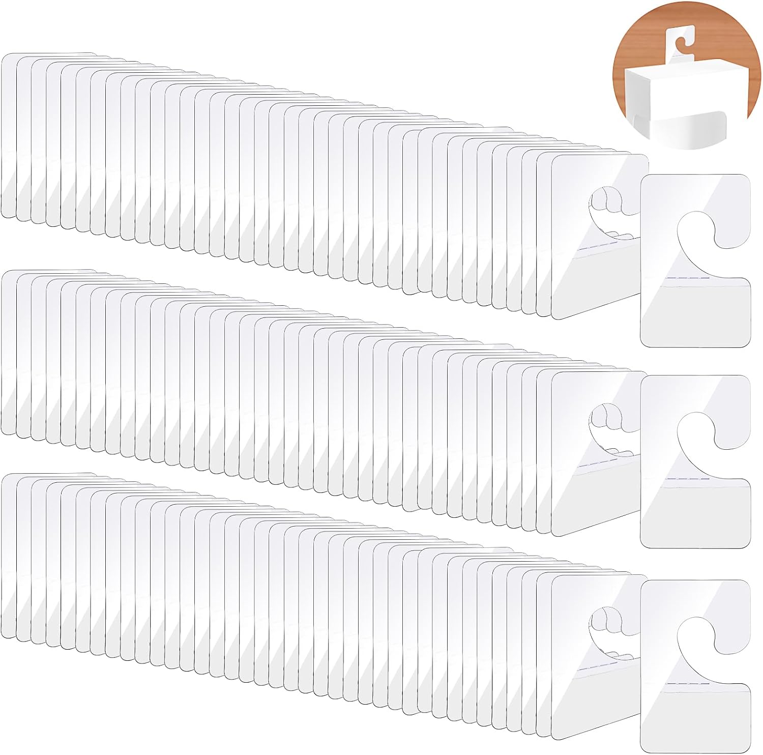 Amazon.com: 200 PCS Clear High-Adhesive Hang Tabs Hooks, Portable Mini ...