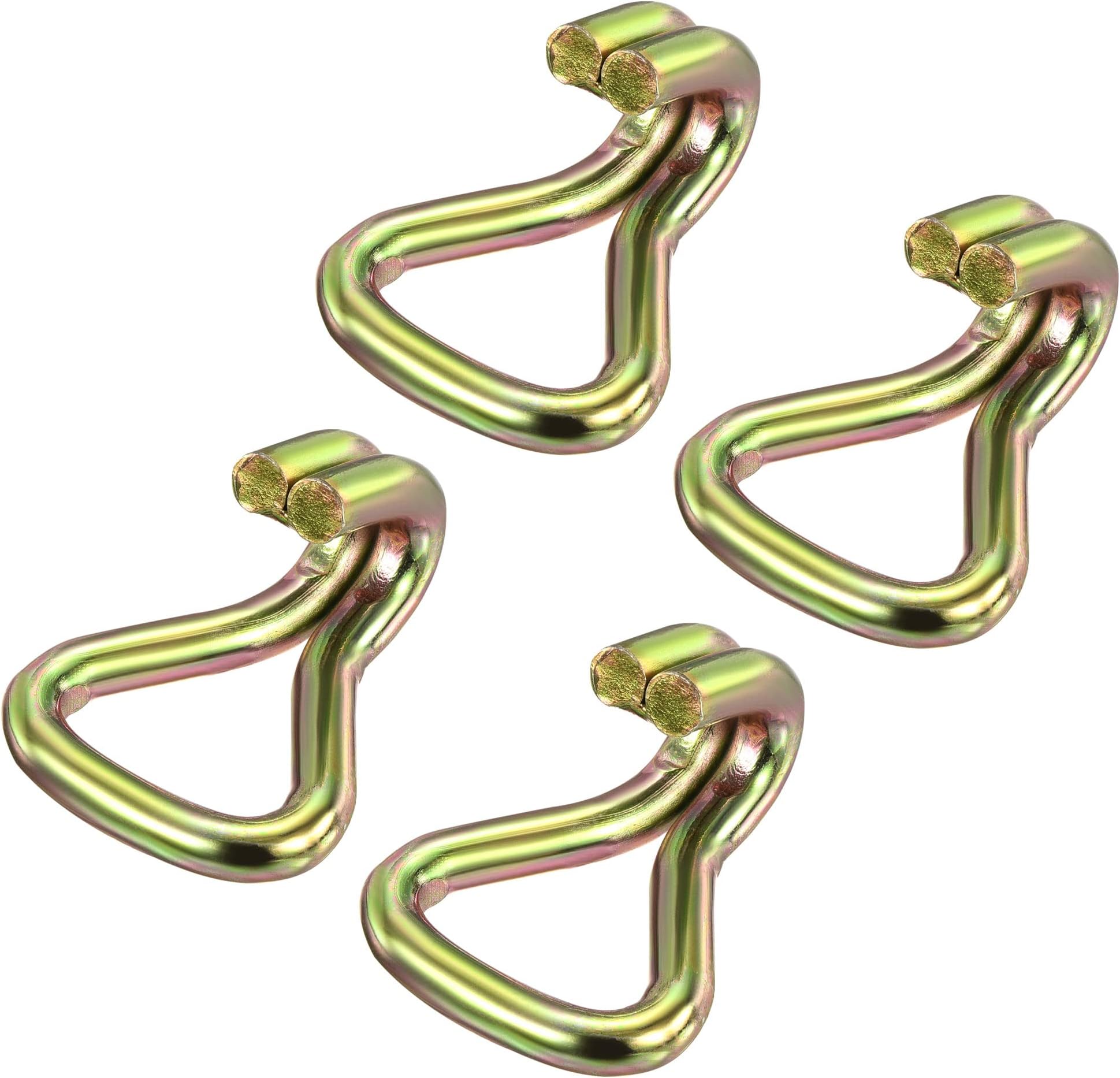 Amazon.com: MECCANIXITY Ratchet Double J Strap Hook Load 2204 Lbs Zinc ...