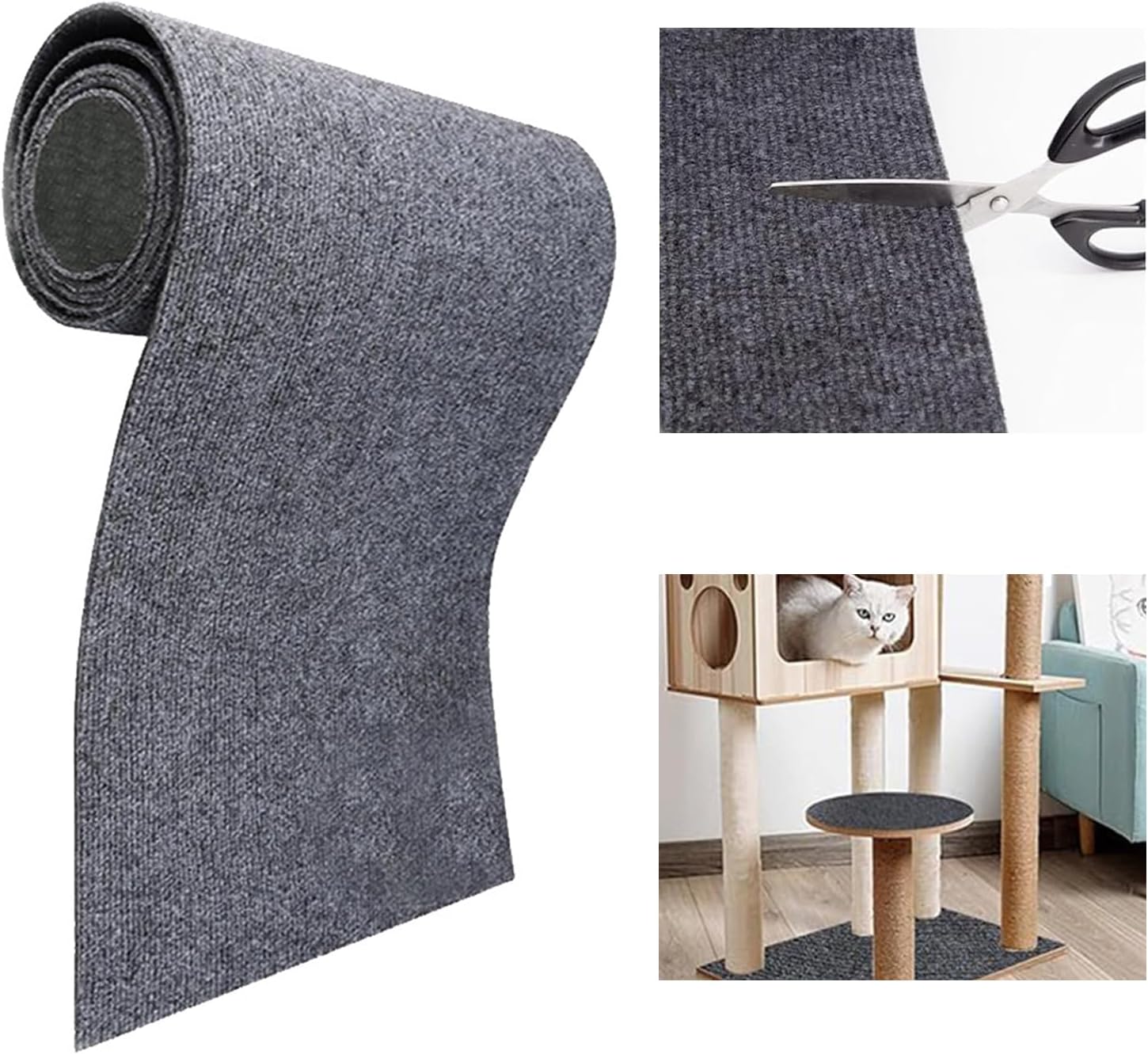 Self-Adhesive Cat Scratching Mat,DIY Climbing Cat Scratch Mat,Cat Wall ...