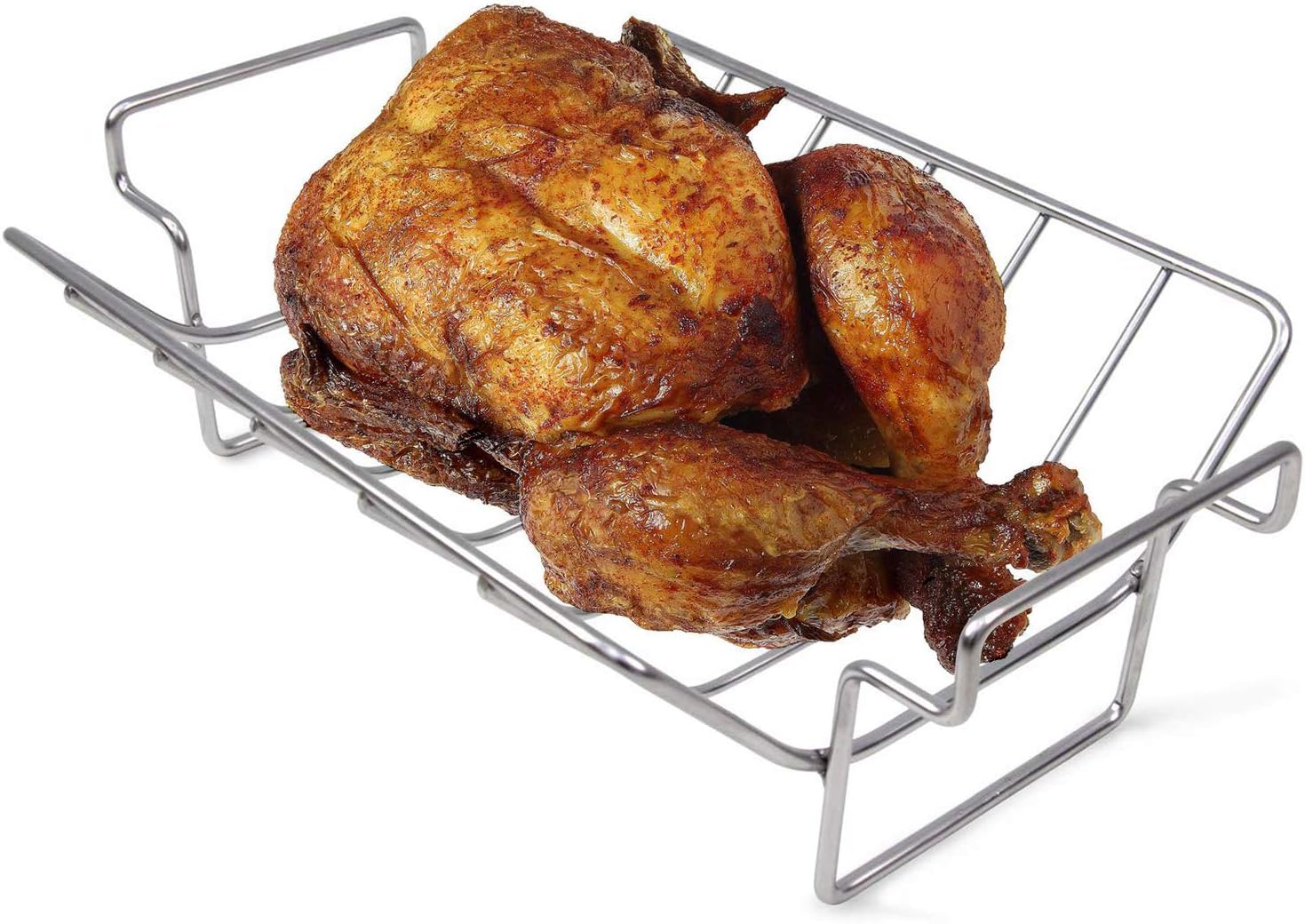 Amazon.com : BBQ Rib Rack for Smoking and Grilling Roast Rack 100% ...