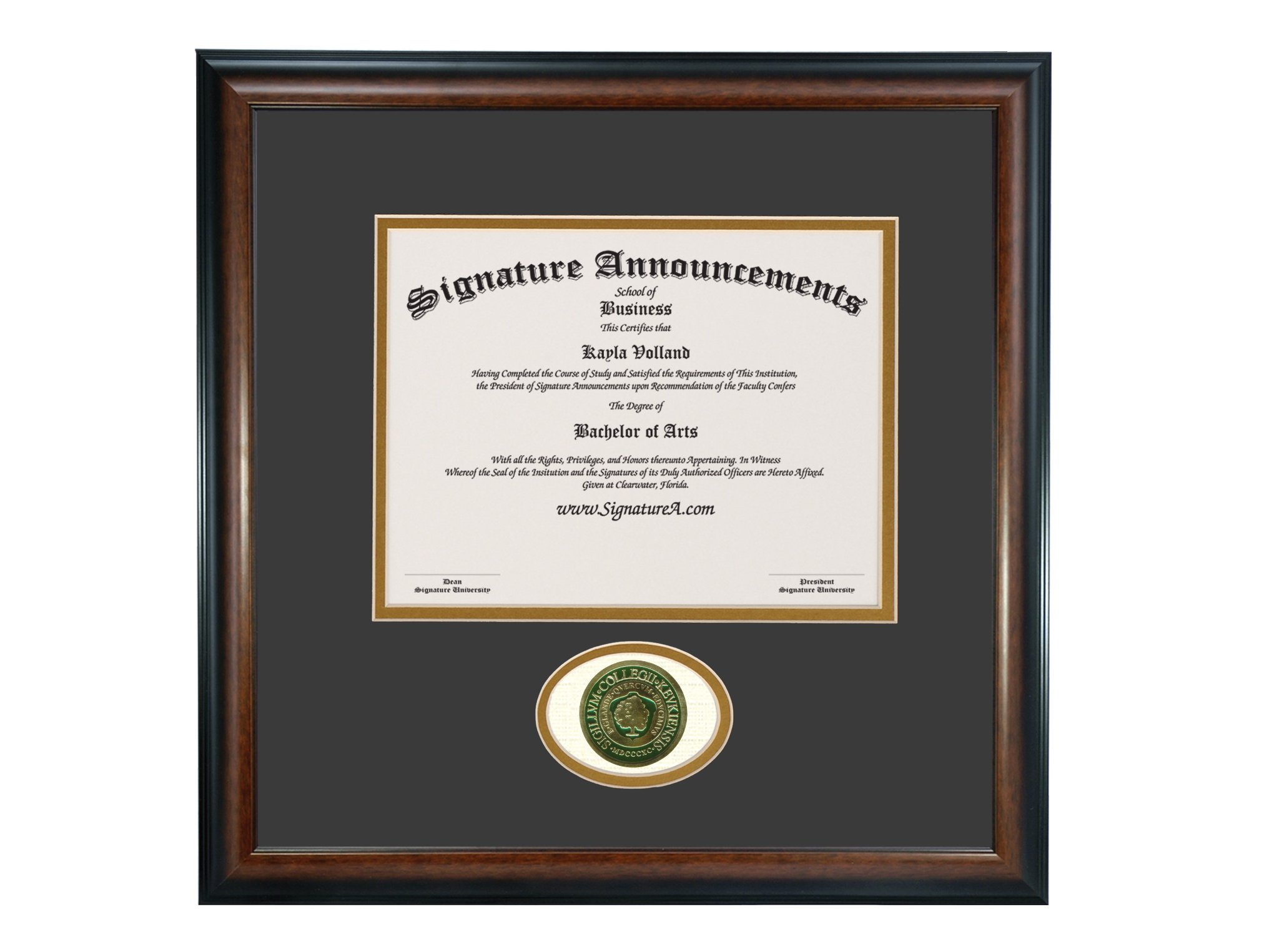 Signature Announcements Diploma Frames Signing Frames. Your Photo With
