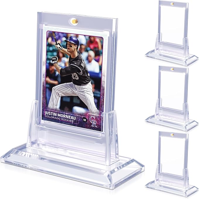 Amazon.com: 4ct Magnetic Card Holders for Trading Cards, 35pt Acrylic ...