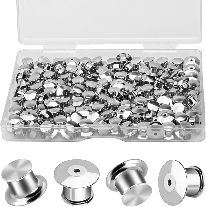 Amazon.com: YGAOHF 120pcs Locking Pin Backs for Enamel Pins - Metal Pin ...
